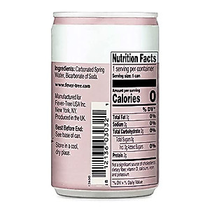 Fever Tree Club Soda Club Soda - Premium Quality Mixer - Refreshing Beverage for Cocktails & Mocktails. Naturally Sourced Ingredients, No Artificial Sweeteners or Colors - 5.07 Fl Oz (Pack of 24)(Packaging May Vary)