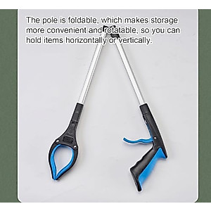 JBNCRYGD Foldable Grabber Reacher Tool for Elderly, Reacher Grabber Pickup Tool, Handy Trash Claw Grabber, Reaching Assist Tool for Trash Pick Up,B