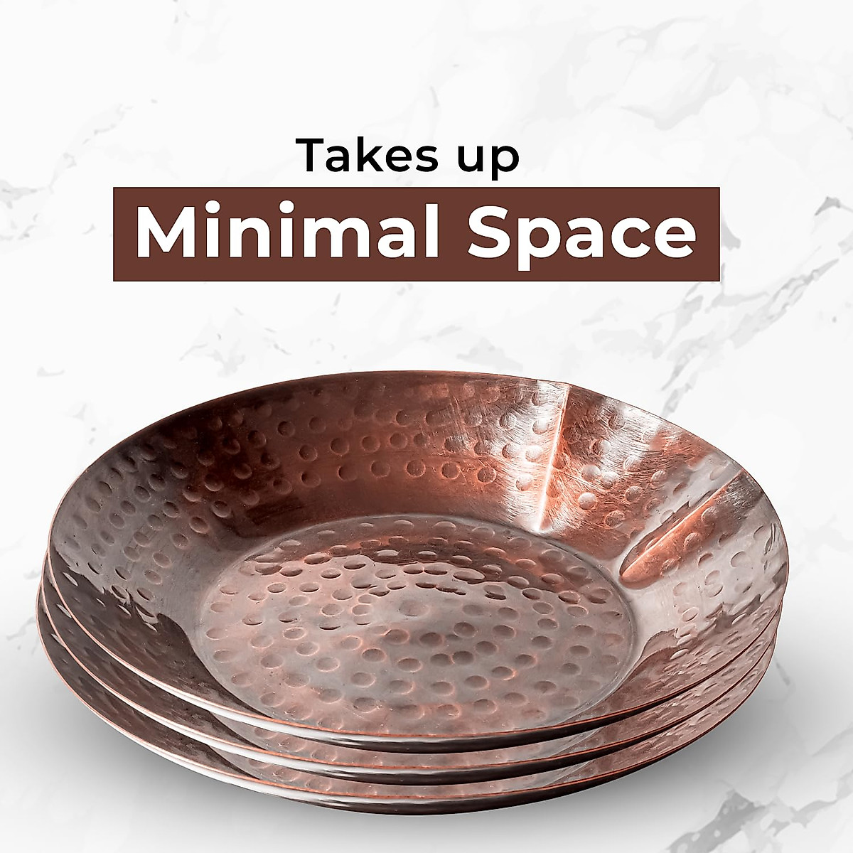 RYARDS Copper Spoon Rest for Stove Top - Hammered Copper Utensil Holder & Kitchen Accessories - Farmhouse Handmade Rustic Utensil Holder for Countertop - Act as Coffee Bean Tray, Jewelry Dish