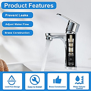 Dual Seal 1225 Replacement Cartridge, Compatible with Moen 1225 1225B, One Handle Kitchen and Bathroom Faucet Cartridge Replacement, for Single Handle Faucet/Showers, Brass