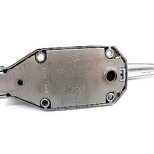 Kason 0058 Brushed Chrome Radial Latch KIT with 0059 Roller Strike, -1/8" to 1/4" Offset, 0481 4" Inside Release and Hardware KIT
