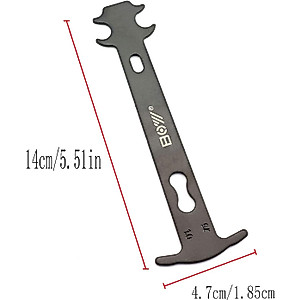 TAODAN Bicycle Chain Wear Indicator Stretched Chains Gauge Checking Tool Mountain Road Bike MTB Chains Measurement Ruler