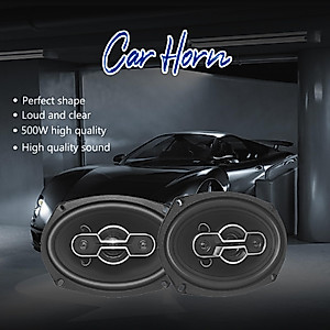 TUMAN Pro 6×9 Car Speakers, 500 Watt Max 4-Way Coaxial Car Audio Speakers, Professional Car Door Speakers, Sound Stereo and no Distortion, Mylar Tweeter Truck Speakers (1 Pair)