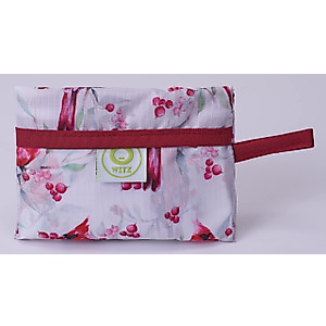 O-WITZ Reusable Grocery Bags | Vibrant Tote Bag For Groceries, Gym, Office, Beach, Toys & More | Washable Design With Large Handles For Maximum Convenience | Folds Into A Small Pouch, Cardinals