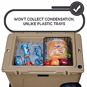 Cooler Basket for YETI Tundra Haul, YETI Roadie 48, and YETI Roadie 60 - Wire Cooler Rack for YETI Wheeled Coolers - Compatible with YETI Cooler Accessories, Cooler Dividers, and YETI Accessories