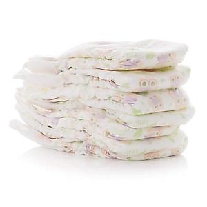 Happy Little Camper Ultra-Absorbent Hypoallergenic Natural Disposable Baby Diapers, Chlorine-Free Protection for Sensitive Skin, Walker, Size 5, 68 Count