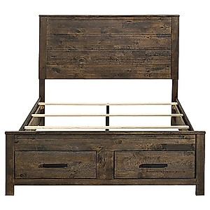 Coaster Home Furnishings Woodmont California King Storage Bed Rustic Golden Brown