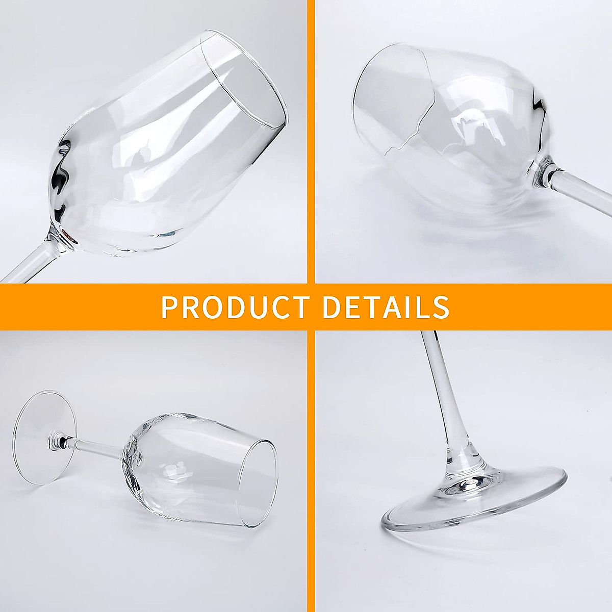 Cadamada Wine Glasses,11oz Crystal Wine Glasses,for Red or White Wine, High-end Banquet, Party, Bar, Wedding, Gift (12 pcs)