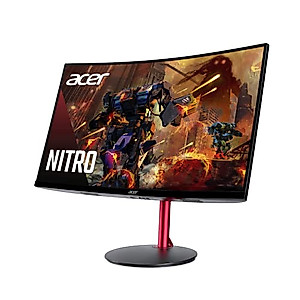 Nitro by Acer 27" Full HD 1920 x 1080 1500R Curve PC Gaming Monitor | AMD FreeSync Premium | 165Hz Refresh | 1ms (VRB) | ZeroFrame Design | 1 x Display Port 1.4 & 2 x HDMI 2.0 Ports ED270R Mbmiiphx