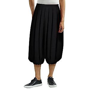 Adults Medieval Viking Steampunk Pants Mens Renaissance Gothic Trousers for Halloween Costume