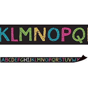 Teacher Created Resources Chalkboard Brights Alphabet Magnetic Strips (77262)