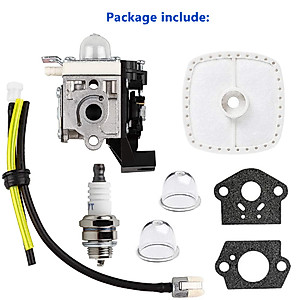 HPENP SRM 225 Carburetor for Echo SRM225 GT225 GT225i PE225 PAS225 SHC225 PPF225 SRM225i GT225L PPF235ES SHC225S Trimmer Premium Weed Eater Edger Carb with Tune Up Kit Primer Bulb Spark Plug fuel line