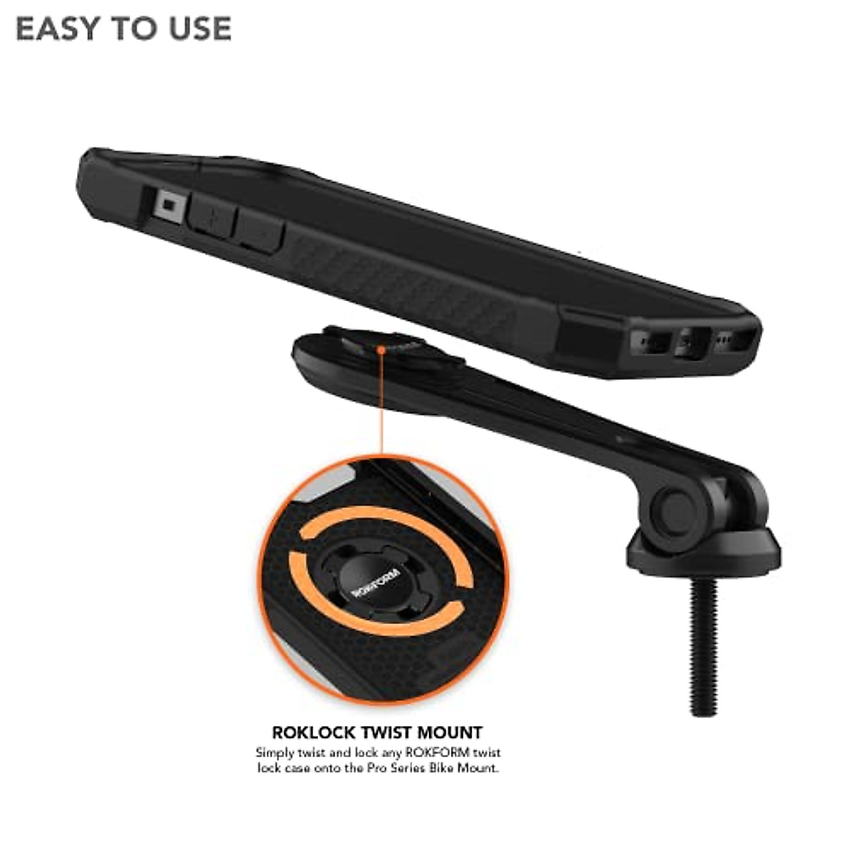 Rokform - iPhone 13 Mini Rugged Case + Pro Series Bike Phone Mount