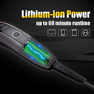 Easy4U Beard Trimmer for Men - Waterproof Cordless Hair Clippers Hair Trimmer Nose Ear Facial Groomer, LED Display USB Rechargeable Multifunctional All-in-One Trimmer