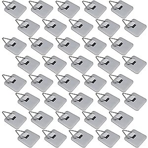 Upgraded Adhesive Plate Hanger,YuCool 40 Pcs Invisible Vertical Holders for Pictures Wall Decor Photos