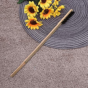 POPETPOP 3Pack Bird Cage Cleaning Brush-Wooden Long Handle Parakeet Cage Cleaner Bird Cleaning Supplies Random Color