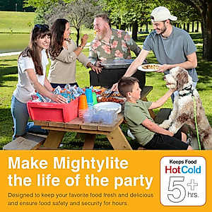 Metro Mightylite ML180XL Top Load Insulated Food Carrier - Professional-Grade Multipurpose Pan Carrier, Insulated Cooler and Food Warmer with Extra Capacity Lid - 45 qt or 5 Pan Capacity