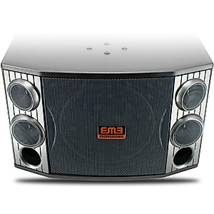 EMB KTV800 800W 10" 3-Way Karaoke Speaker KTV with Bass Reflex | Type Bass Refiex Type: System 3-Way, 5 Speakers | Tweeters/squawkers Set on Both Sides - (2 Speakers)
