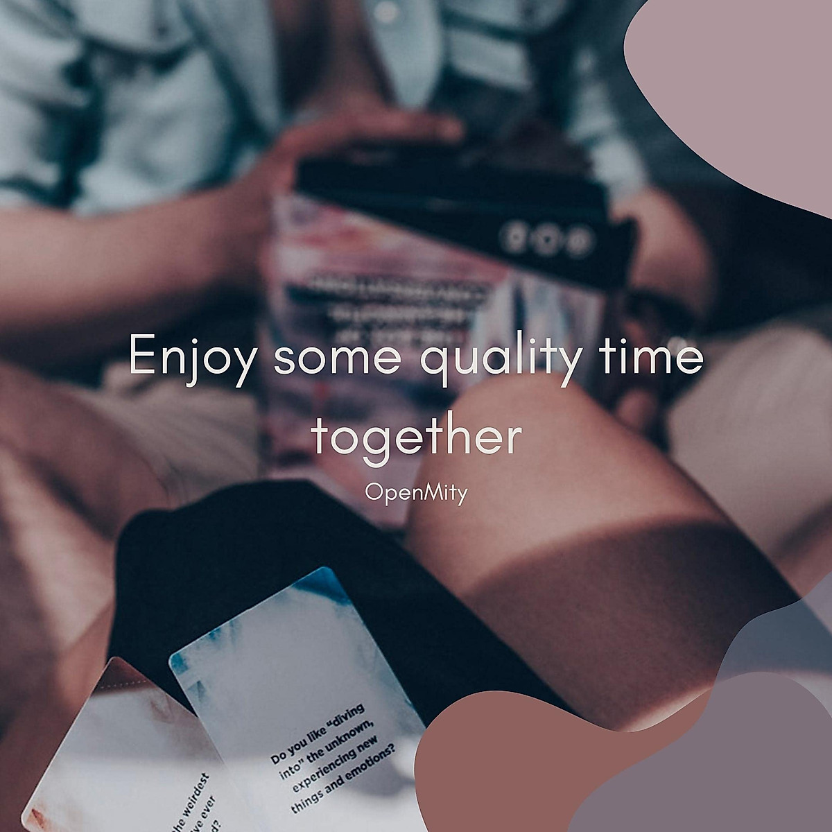 OpenMity Box of Meaningful Conversations – Conversation Starters Game for Couples – Date Night Cards Deck with 130 Question Cards