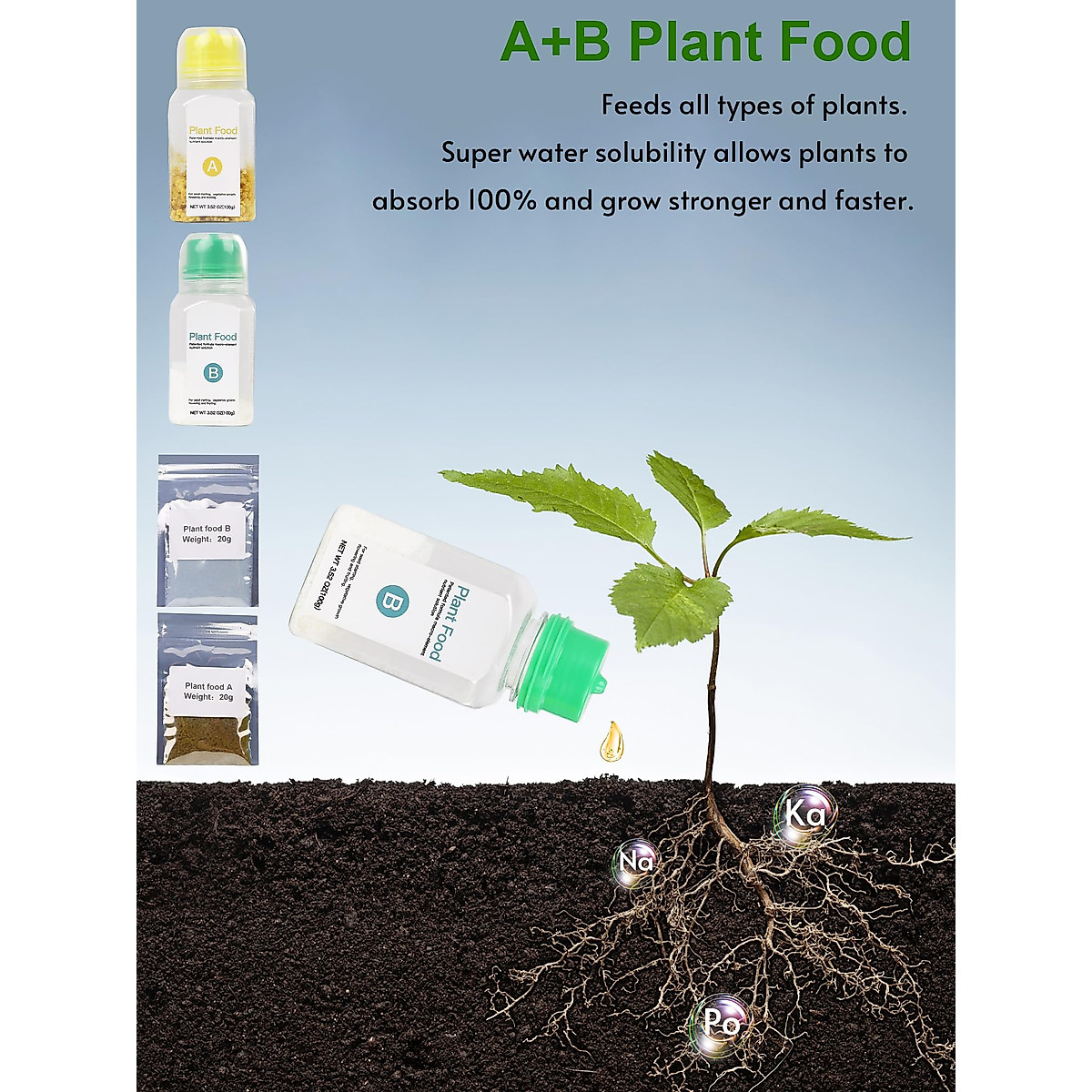 Hydroponic Seed Pods Kit, Grow Anything Kit with 12 Grow Sponges, 12 Grow Baskets, 4 A+B Hydroponics Nutrients, 12 Grow Domes, Hydroponics Garden Accessories