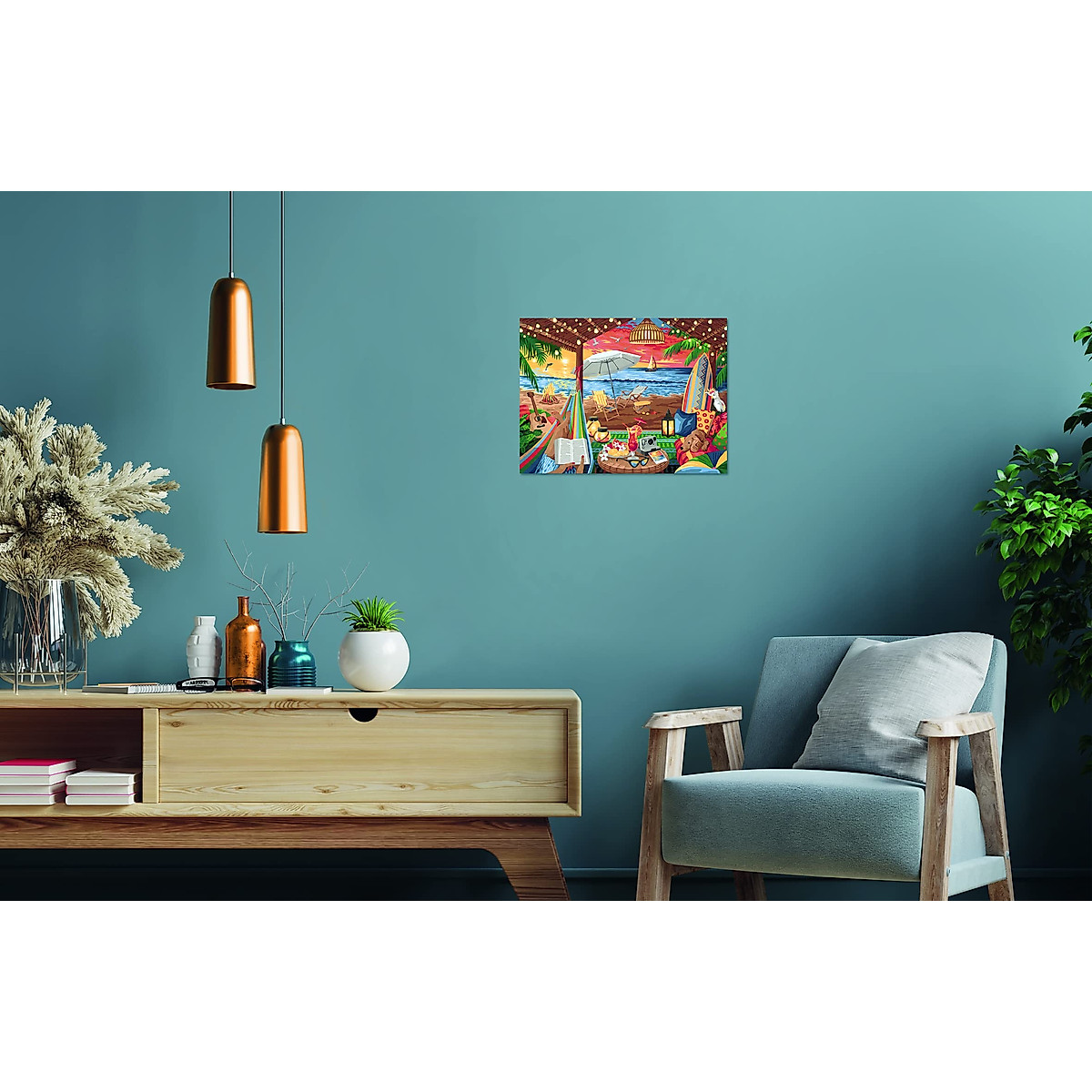 Ravensburger CreArt Cozy Cabana Paint by Numbers Kit for Adults - Painting Arts and Crafts for Ages 14 and Up