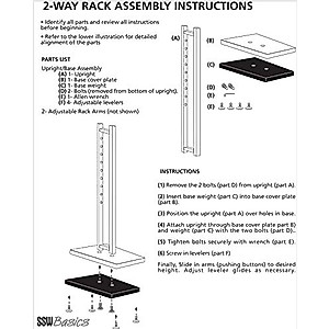 SSWBasics 2-Way Clothing Rack with Straight Arms (Rose Gold)