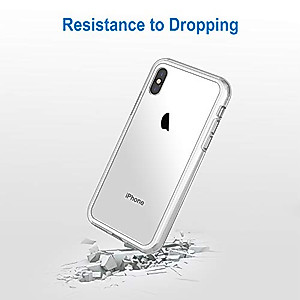 JETech Case for iPhone Xs and iPhone X 5.8-Inch, Non-Yellowing Shockproof Phone Bumper Cover, Anti-Scratch Clear Back (Clear)