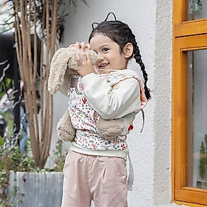 GAGAKU Baby Doll Carrier Front and Back Stuffed Animal Carriers for Little Girls - Pink