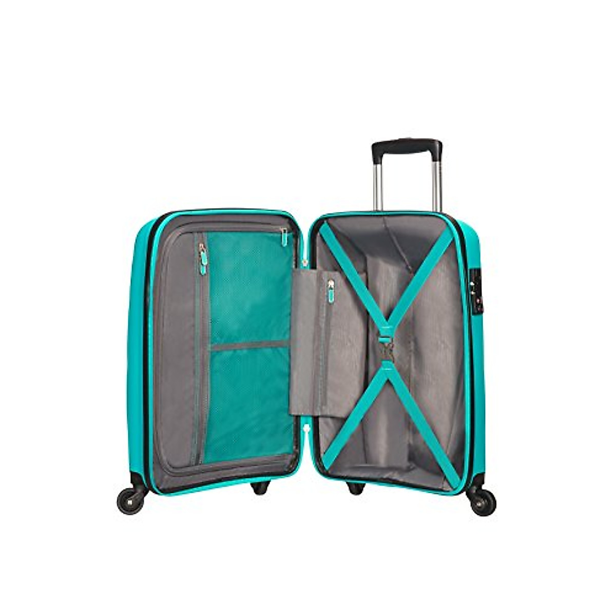 American Tourister Bon Air - Spinner 55 cm, 31.5 liters, Cabin Luggage, Deep Turquoise