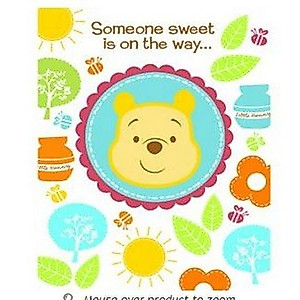 Hallmark Disney Pooh Little Hunny Bunny Baby Shower Invitations