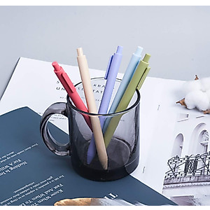 KACO Soft Touch Retractable Gel Ink Pens 0.5mm Fine Point (Cute Colors 5-Pack Colored Ink)