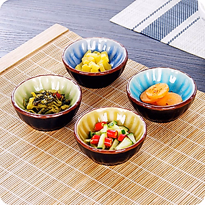 DOITOOL 3PCS para mini postres vinegar bowl serving bowl chip dip bowl appetizer tray mustard bowl seasoning dish dessert plate pickles headset essential oil dipping sauce bowl