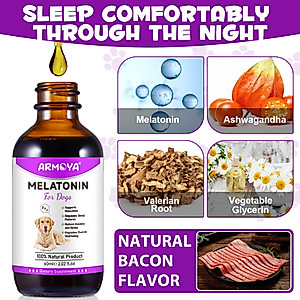 Melatonin for Dogs - Dog Melatonin - Dog Melatonin for Small Dogs - Cat Melatonin - Anxiety & Stress Relief - Promote Relaxation & Deep Sleep for Cat & Dog