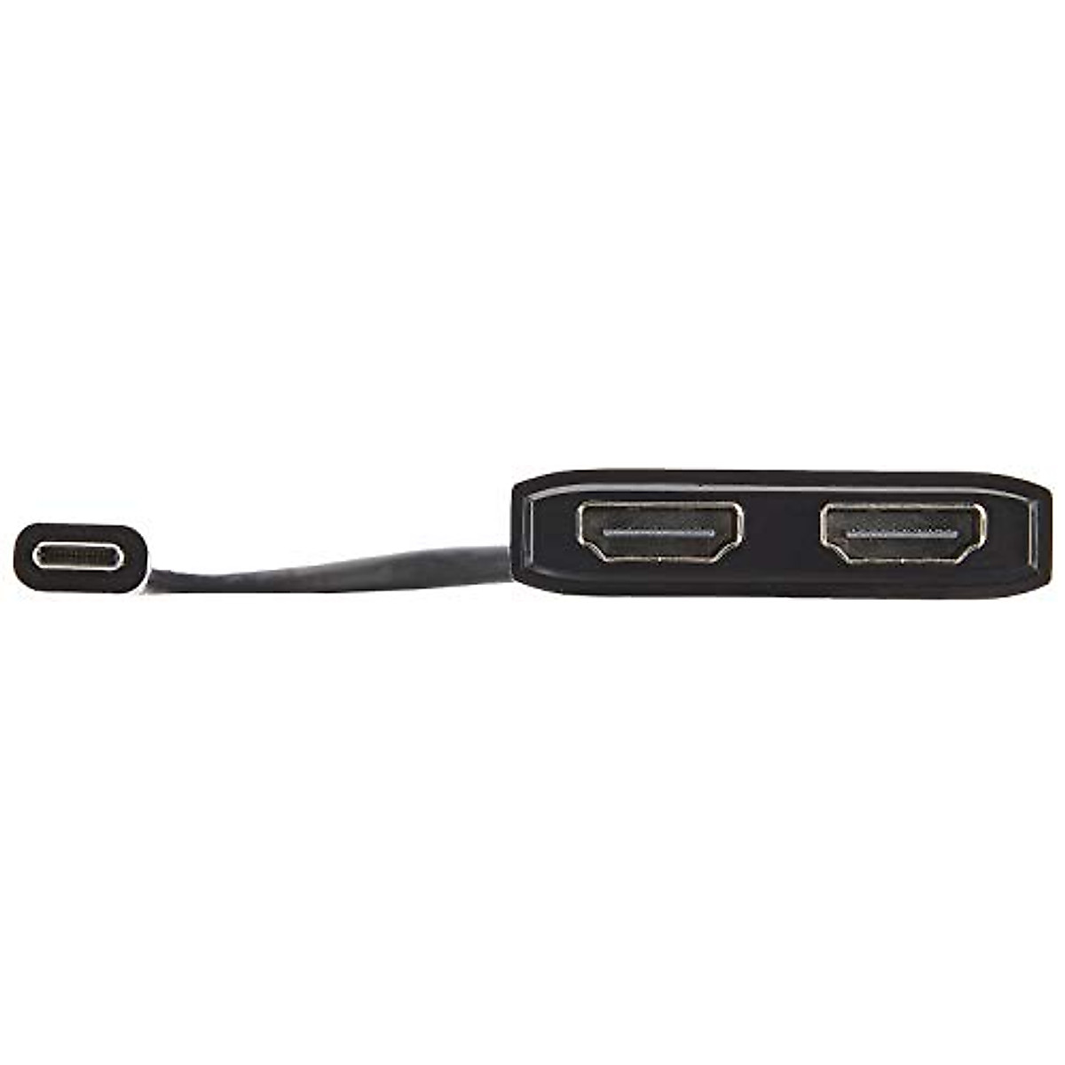 Sanwa Supply AD-ALCMST2HD USB Type-C MST Hub (DisplayPort Alt Mode), Type-C Male (Input) to HDMI Female, 2 Ports (Output)