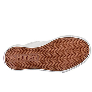 Hurley Kids Adjustable Sneakers for Toddlers Little Kids and Big Kids Boys and Girls Unisex-Child White Pink 2