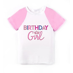 Wild and Happy Birthday Party Shirt with Princess Crown Little Girls, Size 4T