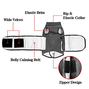 DDFS Comfort Cat Anxiety Relief Coat Warm Clothes Anti-Scare Emotional Calming Clothes