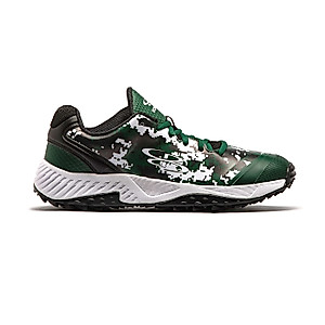 Boombah Women's Dart Digi Camo Turf Shoes Black/Dark Green/White - Size 6.5