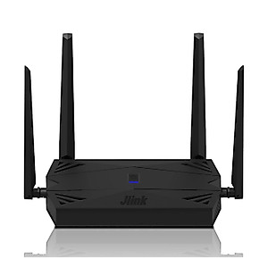 WiFi 6 Router - Jlink 5Ghz 1.8 Gbps Smart Wireless Wi-Fi 6 Router AX1800, 4-Stream 8K Computer Internet Router for Home, Dual Band TWT 100M Router Up to 1700 sq. ft, WPA3 IPV6 Security, 128 Devices
