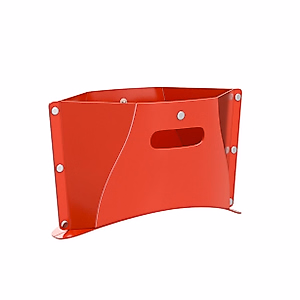 koofull Folding Portable Camping Hiking Stool, Lightweight Collapsable Foldable Chair for Travel Gathering BBQ Subway Backpacking Outdoor Squatty Potty Ultralight Mini (Red)