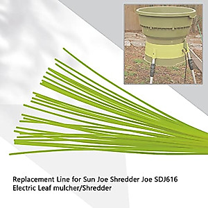 Karbay Flex-A-Line 40-Pack Replacement Line, Compatible with Sun Joe SDJ616L Replacement Line for Sun Joe Shredder Joe SDJ616 Electric Leaf mulcher/Shredder