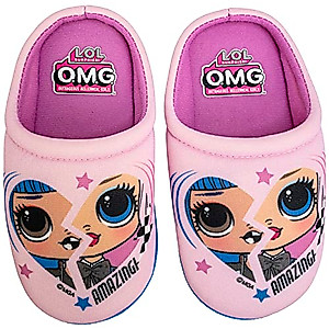 L.O.L. Surprise! OMG Robe with Slippers,LOL OMG Bathrobe Pajama Set,Girls size 4/5