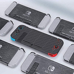 Boorsed Skin Cover Decals Vinyl for Nintendo Switch, Anime Game Protector Wrap Full Set Protective Faceplate Stickers Console Joy-Con Dock (Ori Will of The Wisps [2834])