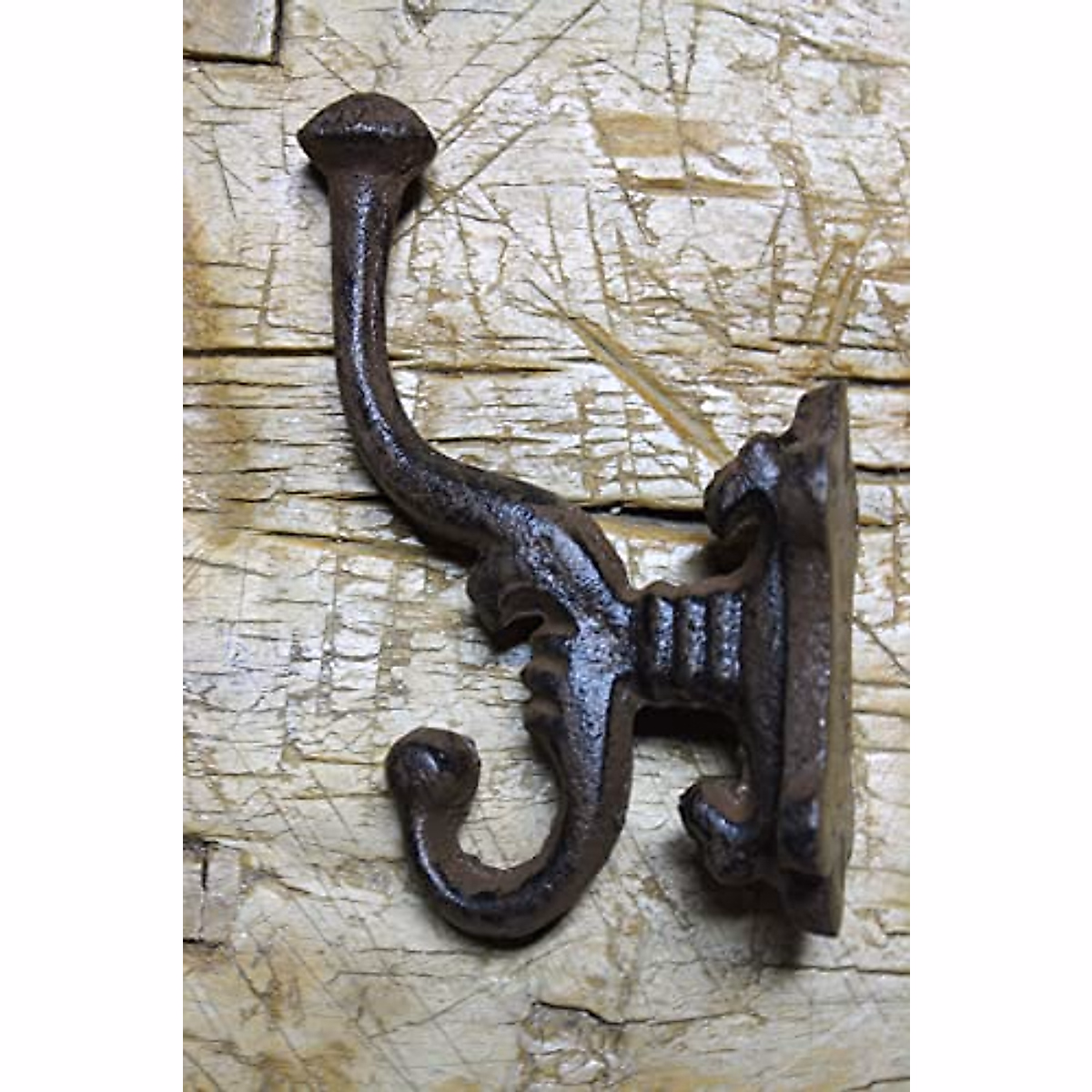New 4 Cast Iron Heavy Duty Style Coat Hooks Hat Hook Rack Hall Tree Restoration XLLL0600IMPPPP