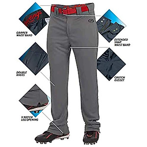 Rawlings Boys Ylnchsrp-w/N-91 Pant, White/Navy, X-Large US