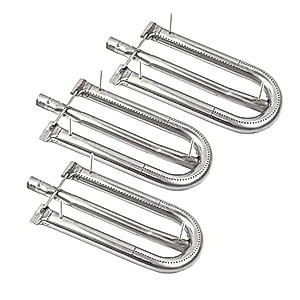 Zemibi Stainless Steel Burner Tube Gas Replacement Parts for American Outdoor 24NB, 24NG, 24NP, 24PC, 30NB, 30PC, 36NB, 36PC Grill Models, 3 PC BBQ Grill Burner Pipe Tubes Repair Kit, 14 1/2" x 6 1/4"