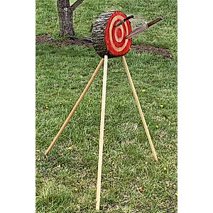 LJ's Log Targets 16" Throwing Knife Target Axe Throwing Target 16” x 4.5” x 4.5’ sturdy, real wood, throwing knives target board, ax throwing target, throwing axe target, knife throwing target board