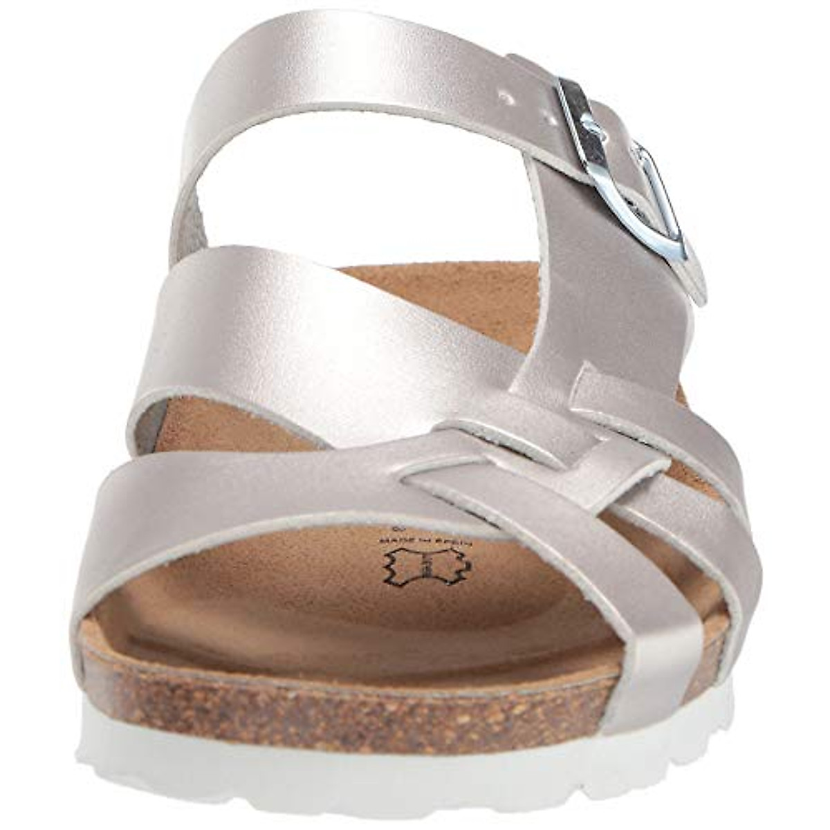 BAYTON womens Licha Sandal, Silver, 10