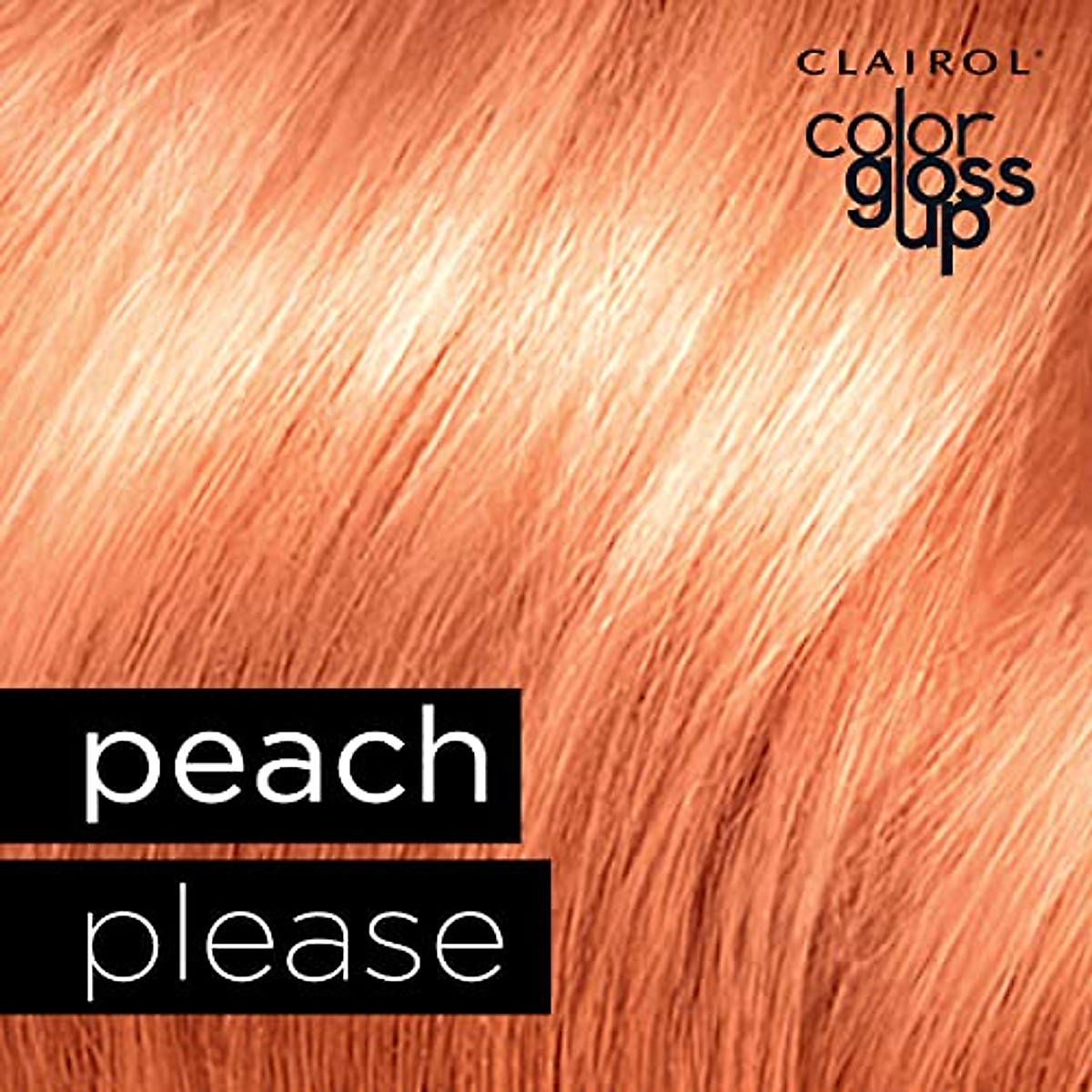 Clairol Color Gloss Up Temporary Hair Dye, Peach Please Hair Color, Pack of 1