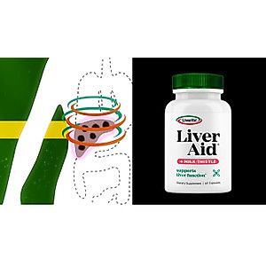Liverite Liver Aid With Milk Thistle 150 Capsules, Liver Support, Liver Cleanse, Liver Care, Improves Energy